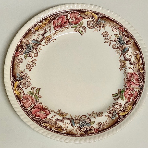 Johnson Brothers | Art | Vintage Discontinued Johnson Brothers Devonshire Brown Multicolor ...